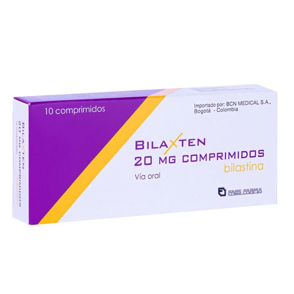 Bilaxten 20 Mg Caja 10 Comprimidos